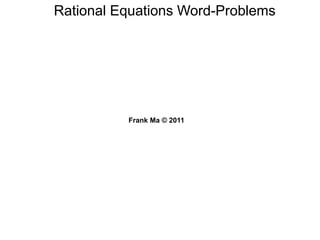 17 applications of proportions and the rational equations | PPTX