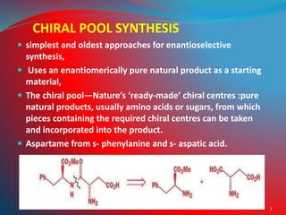 Asymmetric synthesis FOR BSc, MSc, Bpharm, M,pharm | PPTX