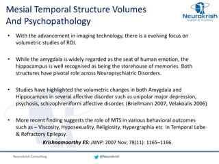 The Mesial Temporal Structures - Towards a Neurobiological Nexus | PPT