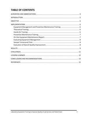 Laboratory Equipment Training | PDF