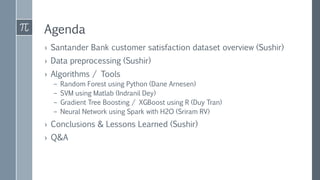 Build Deep Learning model to identify santader bank's dissatisfied ...