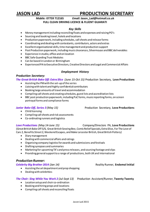 Jason Lad ProdSec CV 2015 | PDF