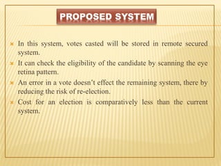 Global wireless electronic voting system | PDF