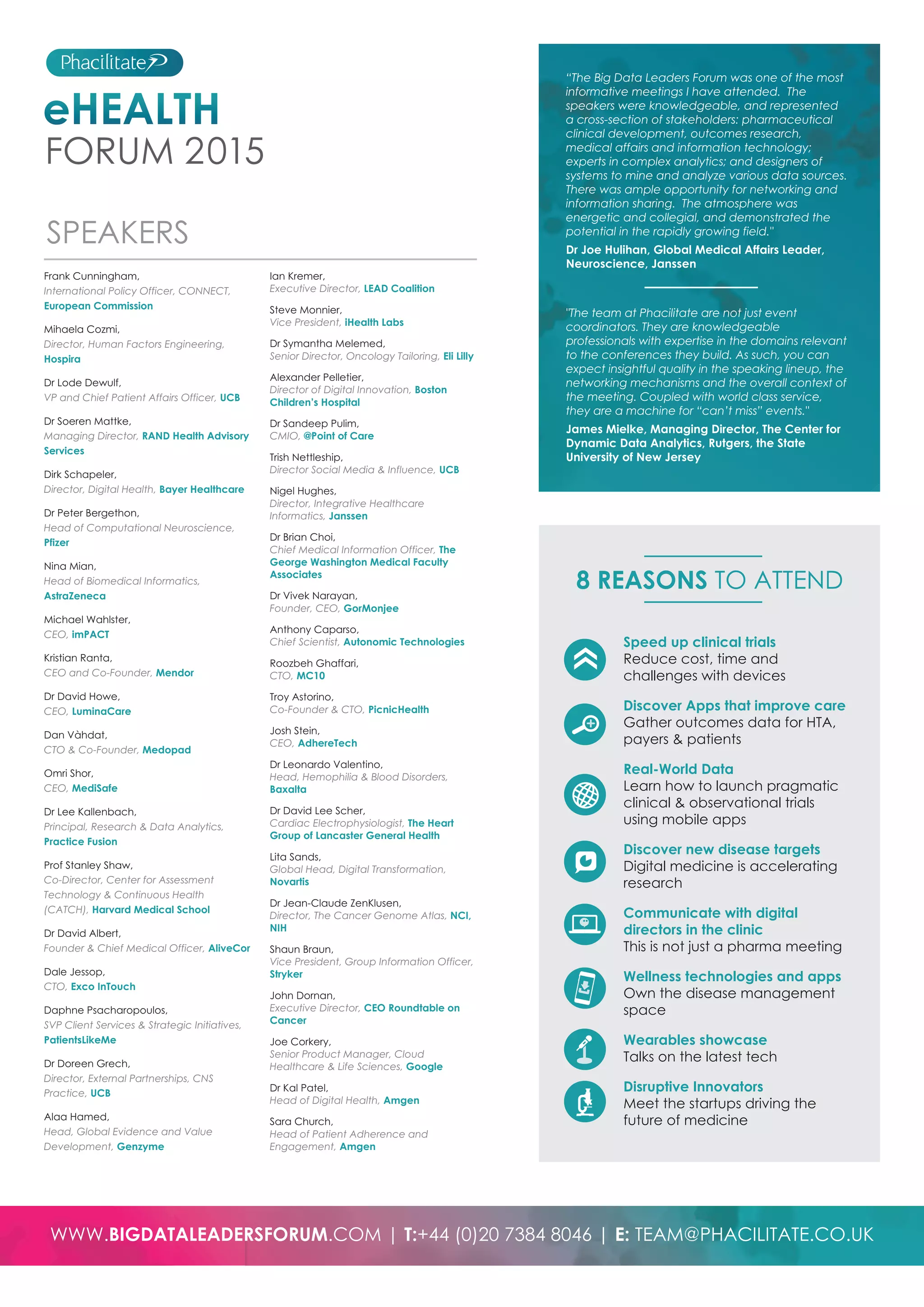 Big Data and eHealth Event | PDF