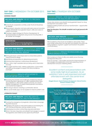 Big Data and eHealth Event | PDF