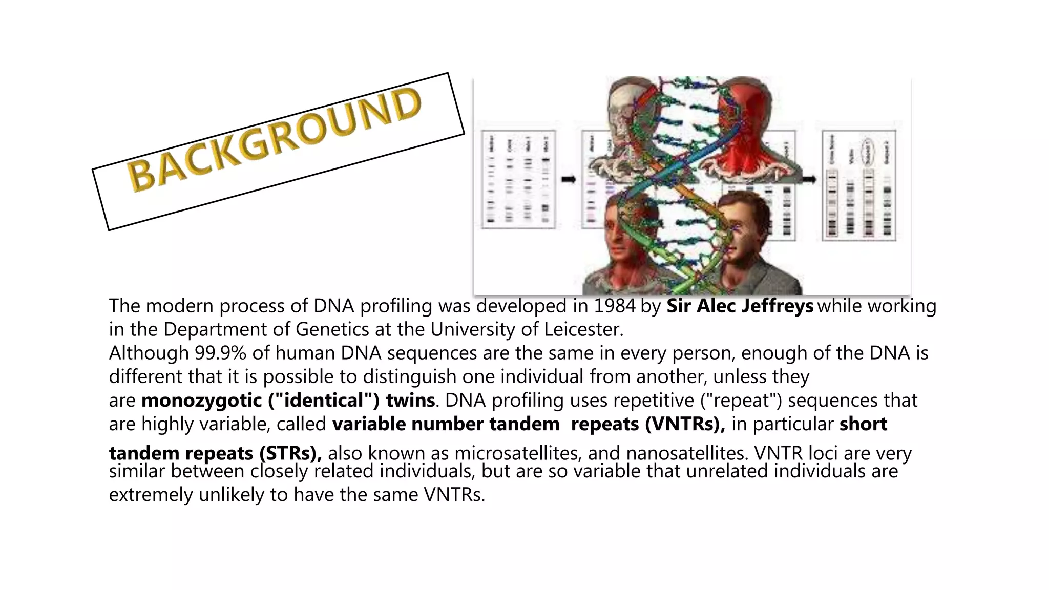 DNA PROFILING | PPTX