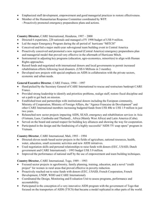 Marc's resume (Final) | DOC | Non-Profit Organizations | Industries