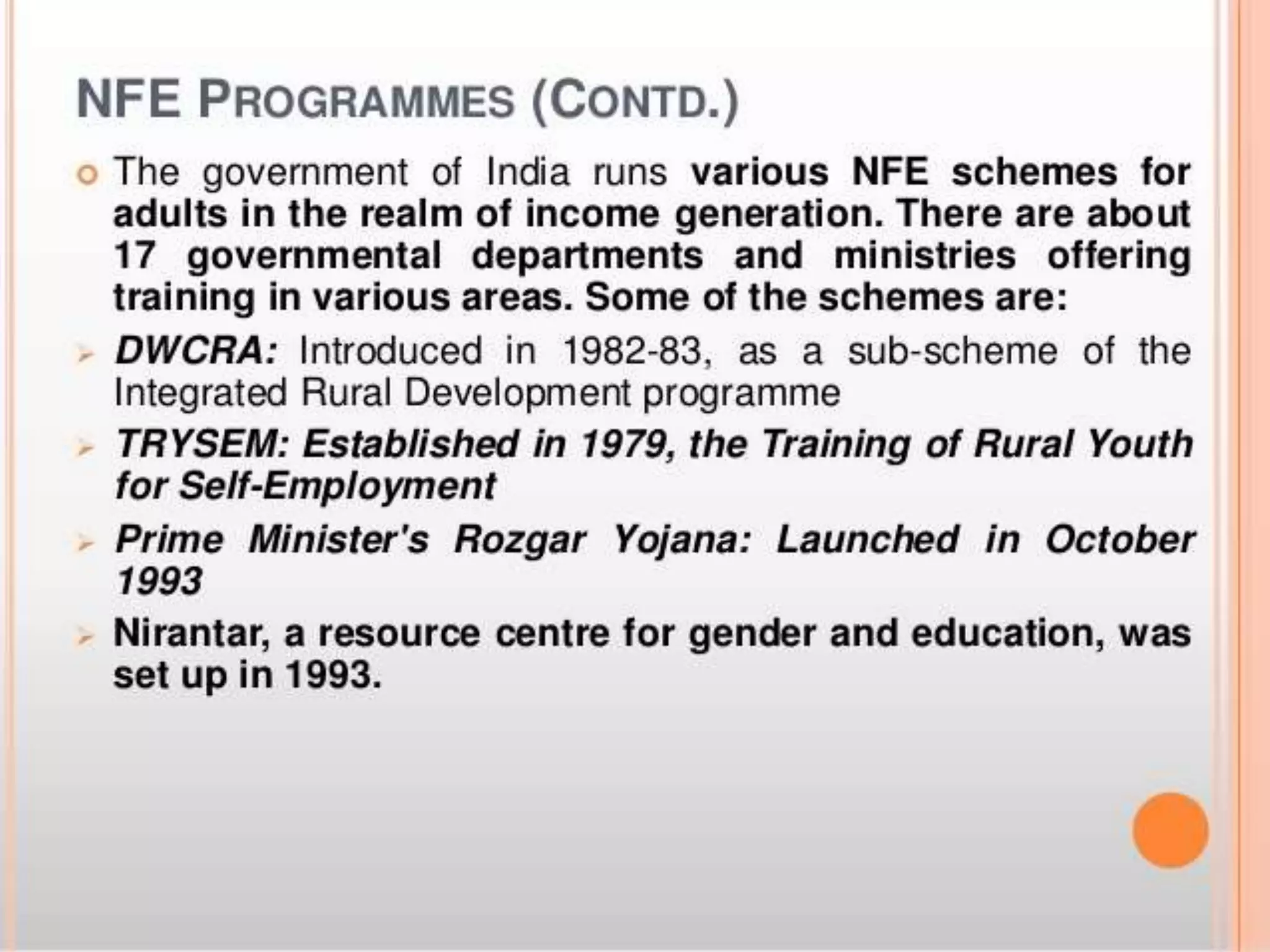 NONFORMAL EDUCATION | PPTX