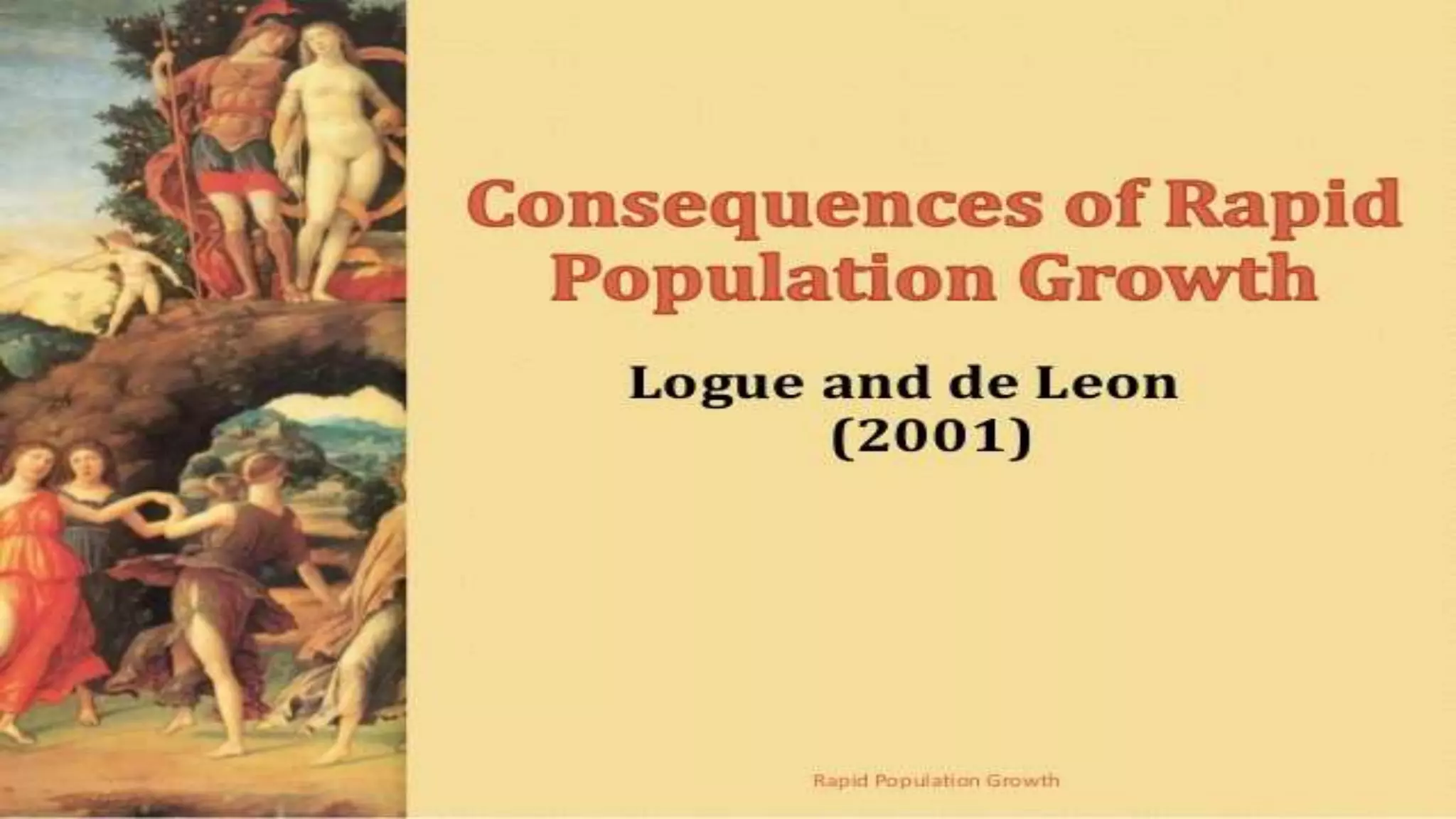 POPULATION GROWTH AND IT'S CAUSES AND CONSEQUENCES | PPTX