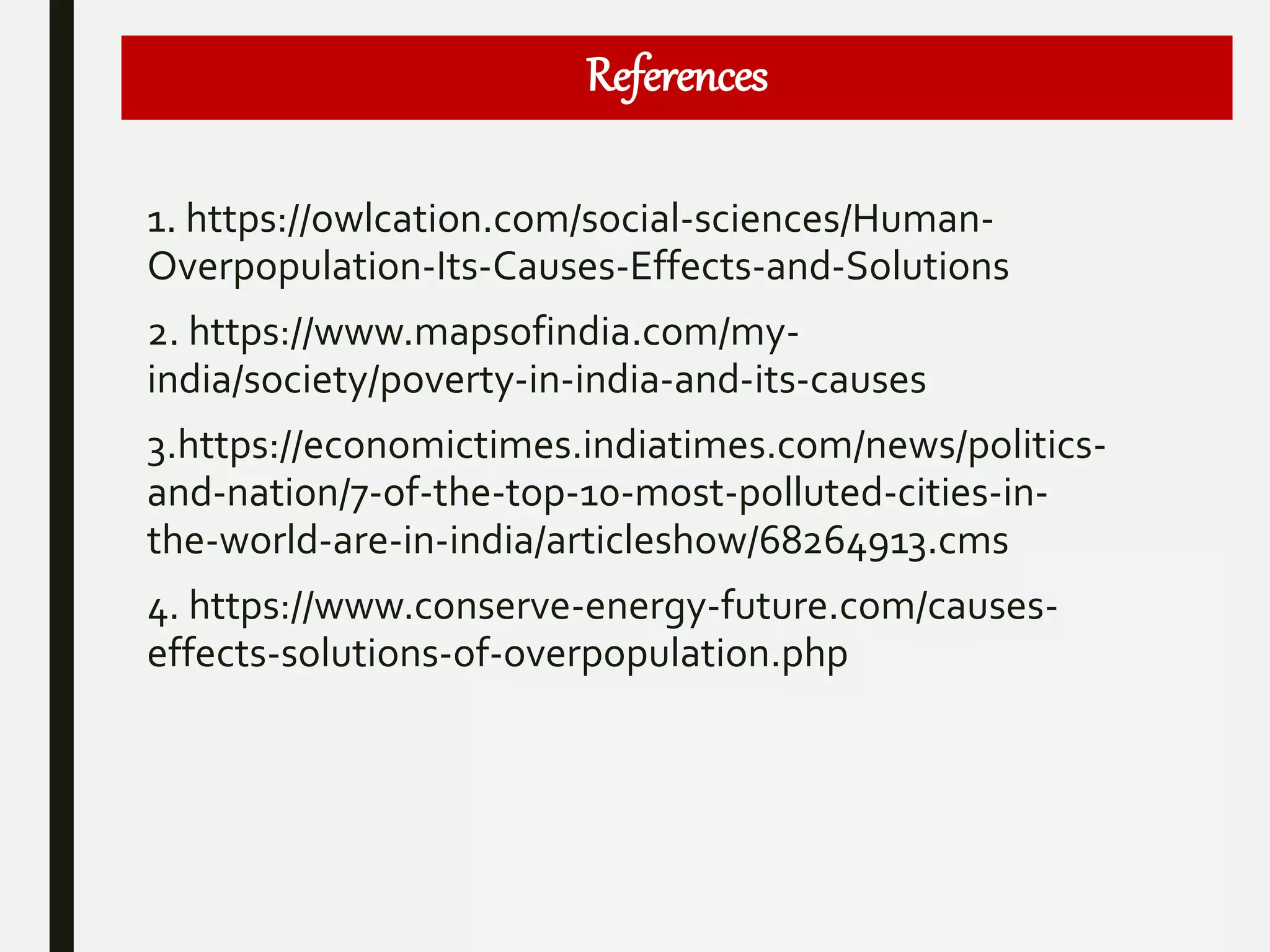 ADVERSE EFFECTS OF OVERPOPULATION (POVERTY, ILLITERACY, POLLUTION) | PPTX