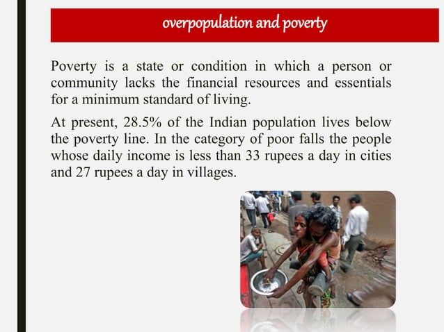 ADVERSE EFFECTS OF OVERPOPULATION (POVERTY, ILLITERACY, POLLUTION) | PPT