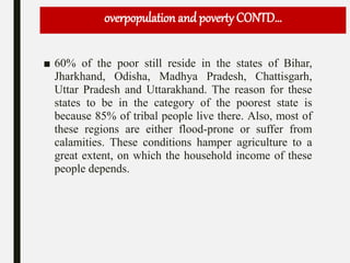 ADVERSE EFFECTS OF OVERPOPULATION (POVERTY, ILLITERACY, POLLUTION) | PPTX