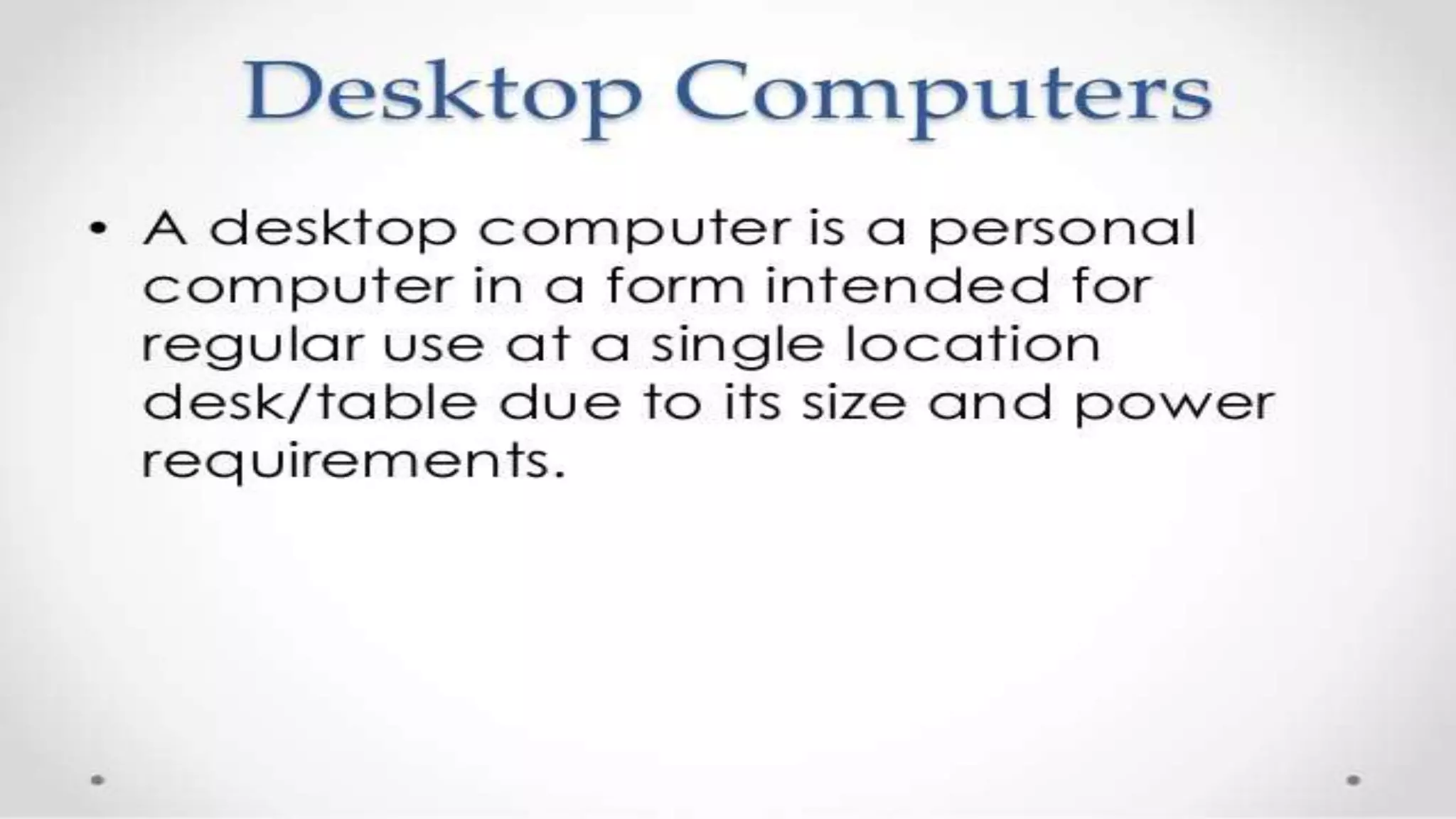 DIFFERENT PARTS OF COMPUTER | PPT