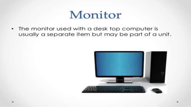 DIFFERENT PARTS OF COMPUTER | PPT