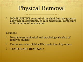 17 behaviour management techniques | PPT
