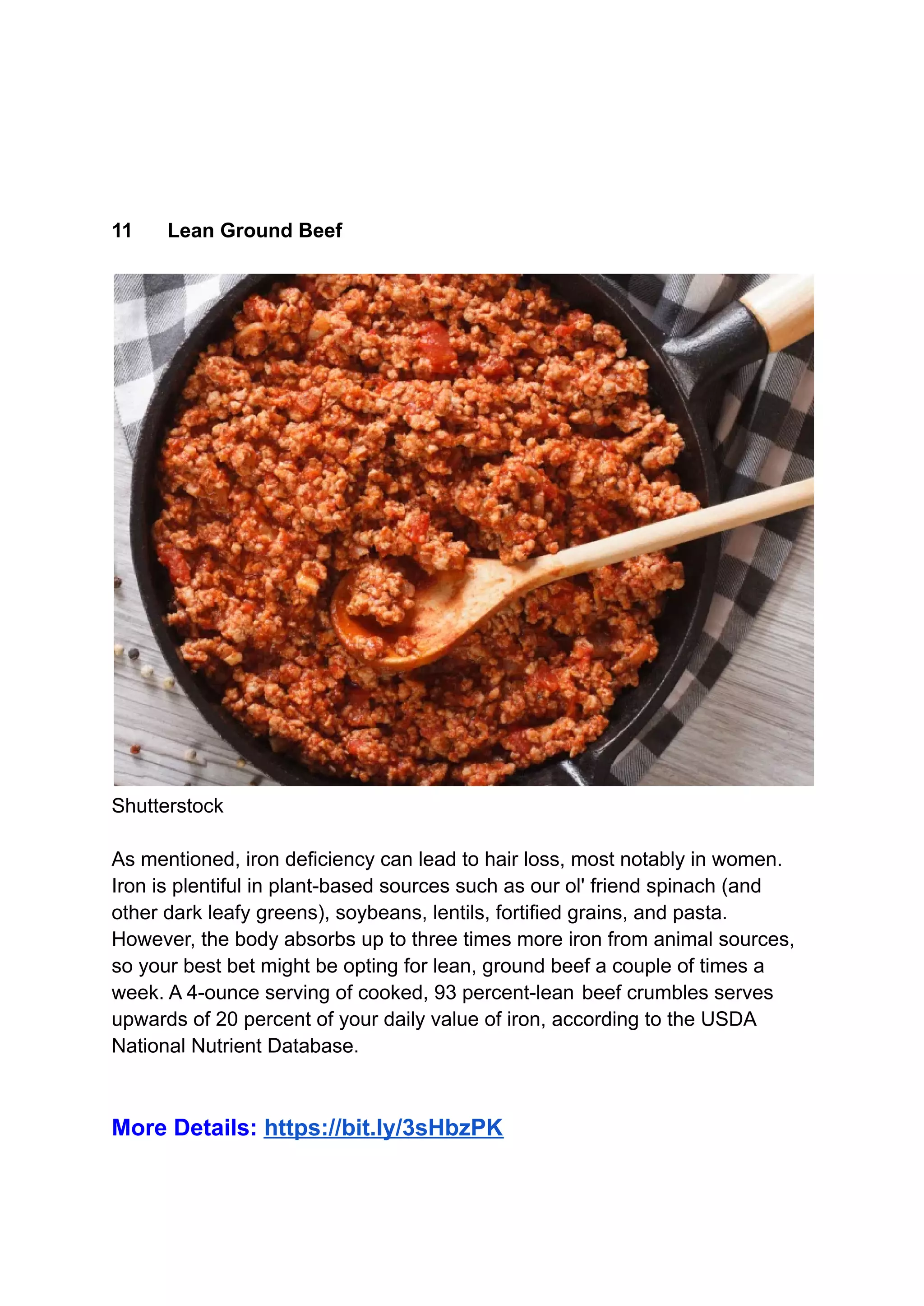17 best foods to stop hair loss | PDF