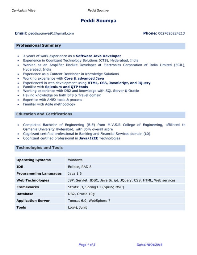 Soumya_Java_Developer | PDF