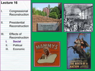 lecture 17 on reconstruction | PPT