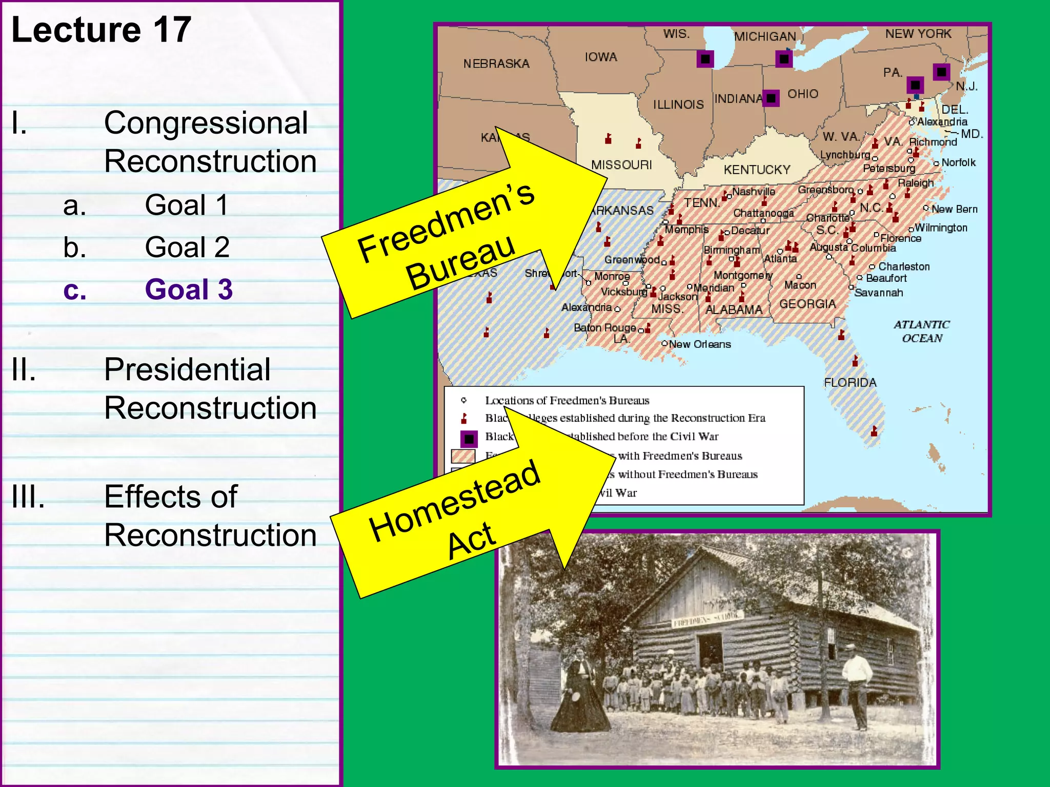 Lecture 17 on reconstruction | PPT