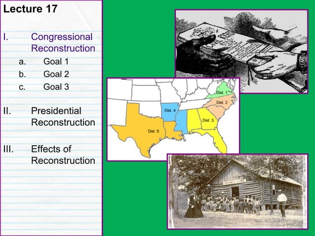 Lecture 17 on reconstruction | PPT