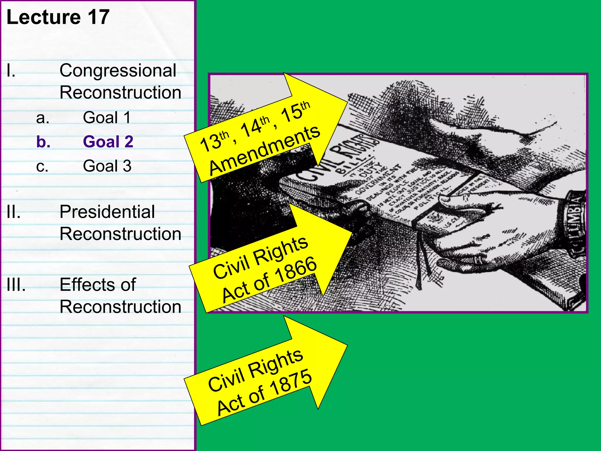 lecture 17 on reconstruction | PPT