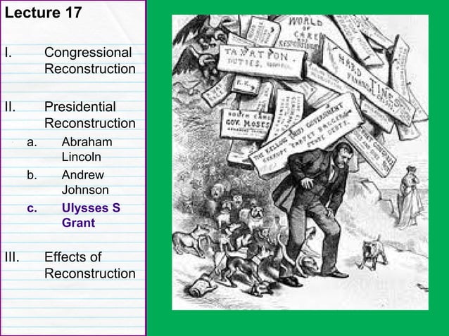 lecture 17 on reconstruction | PPT