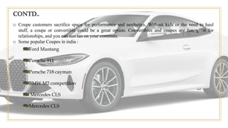 Automobile Body Types Explained | PDF