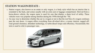 Automobile Body Types Explained | PDF