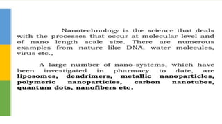 Nanotechnology in ocular drug delivery system | PPT