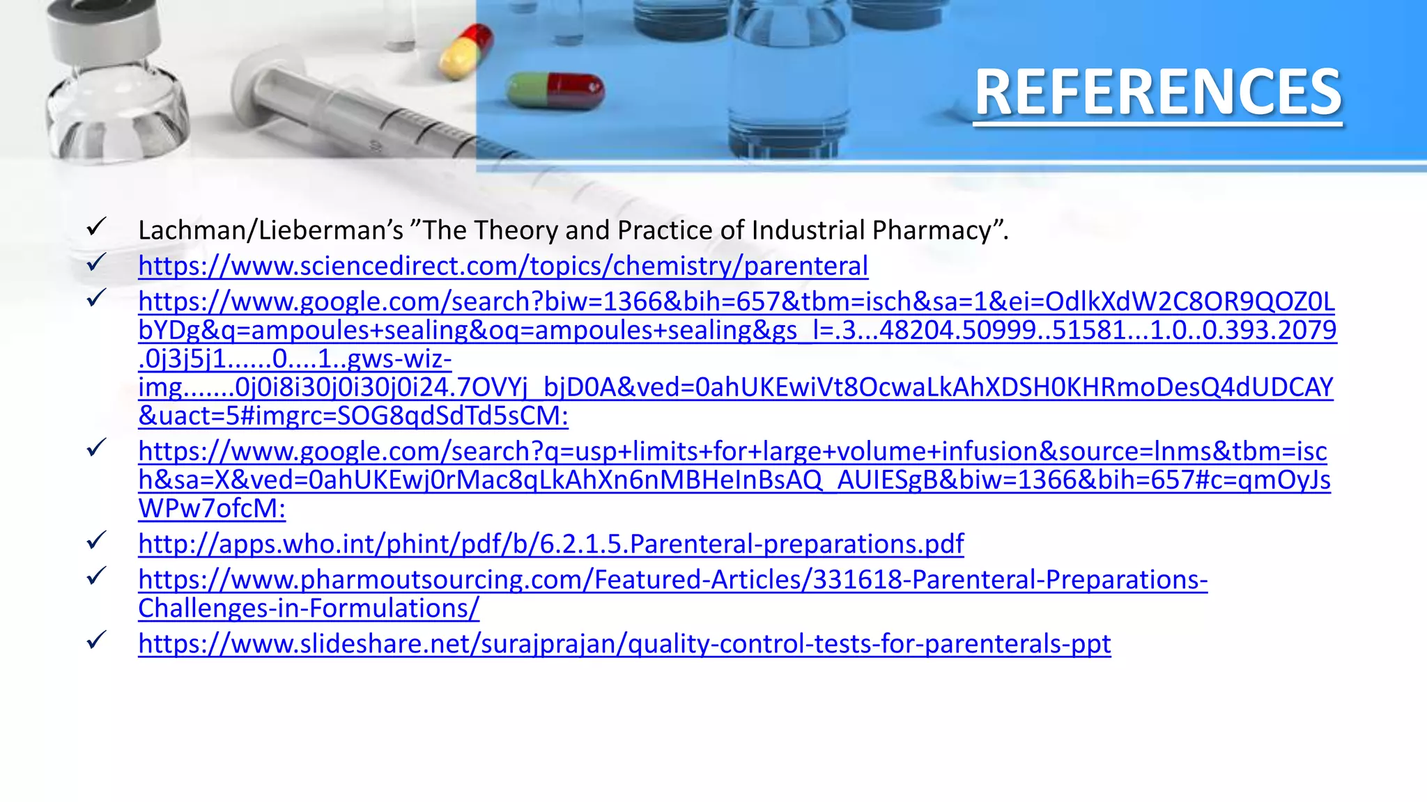 Parentrals (industrial pharmacy) | PPTX