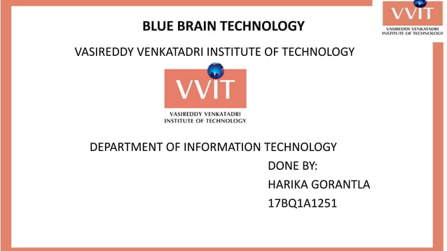 Blue_brain_technology ppt | PPTX | Brain and Nervous System Disorders ...