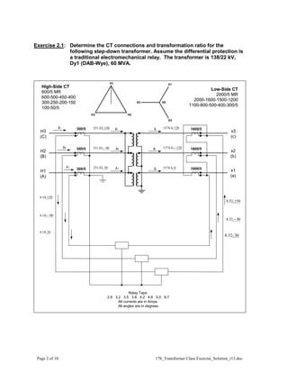 17b transformer class exercise solution_r13 | PDF | Physics | Science