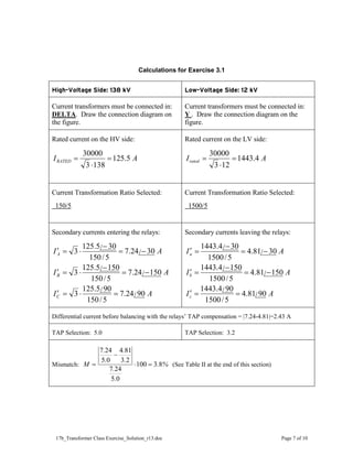 17b transformer class exercise solution_r13 | PDF | Physics | Science