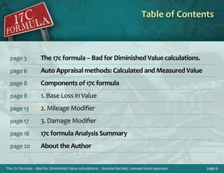 17c formula Diminished Value ebook | PPT