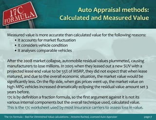 17c formula Diminished Value ebook | PPT