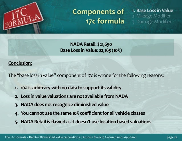 17c formula Diminished Value ebook