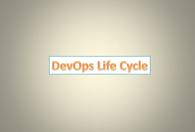 DevOps seminar ppt | PPTX