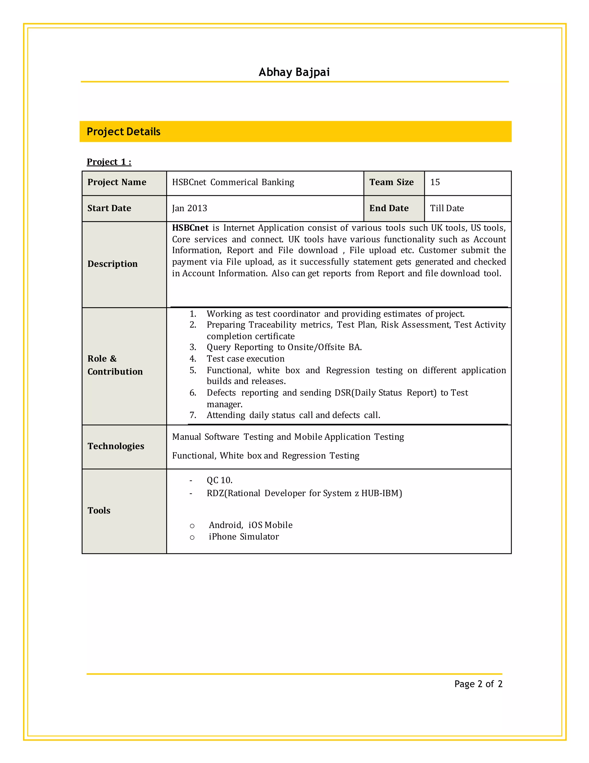 Abhay Bajpai_Resume | PDF
