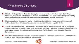 C3: Ideas for the sustainability of Community Networks | PPTX