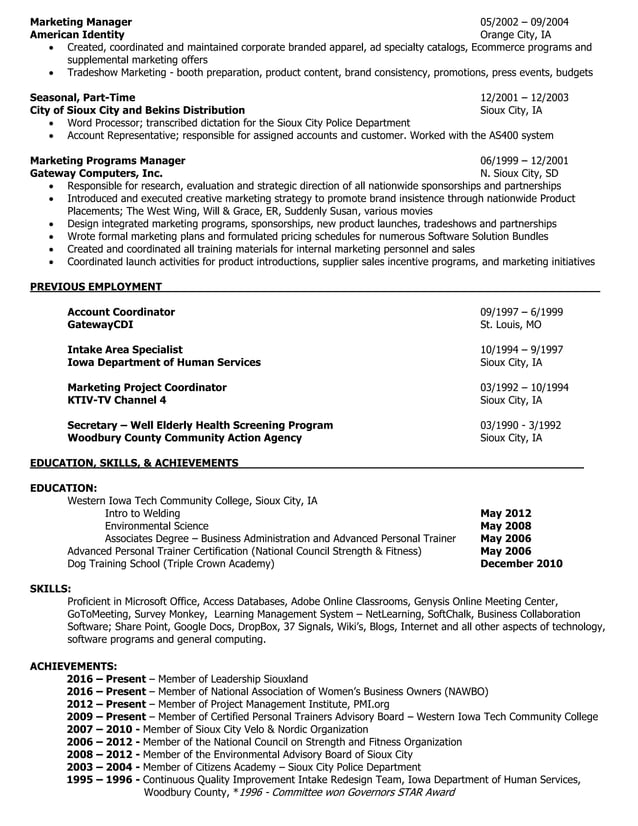 Angela Jean Smith Chesterman Resume | PDF