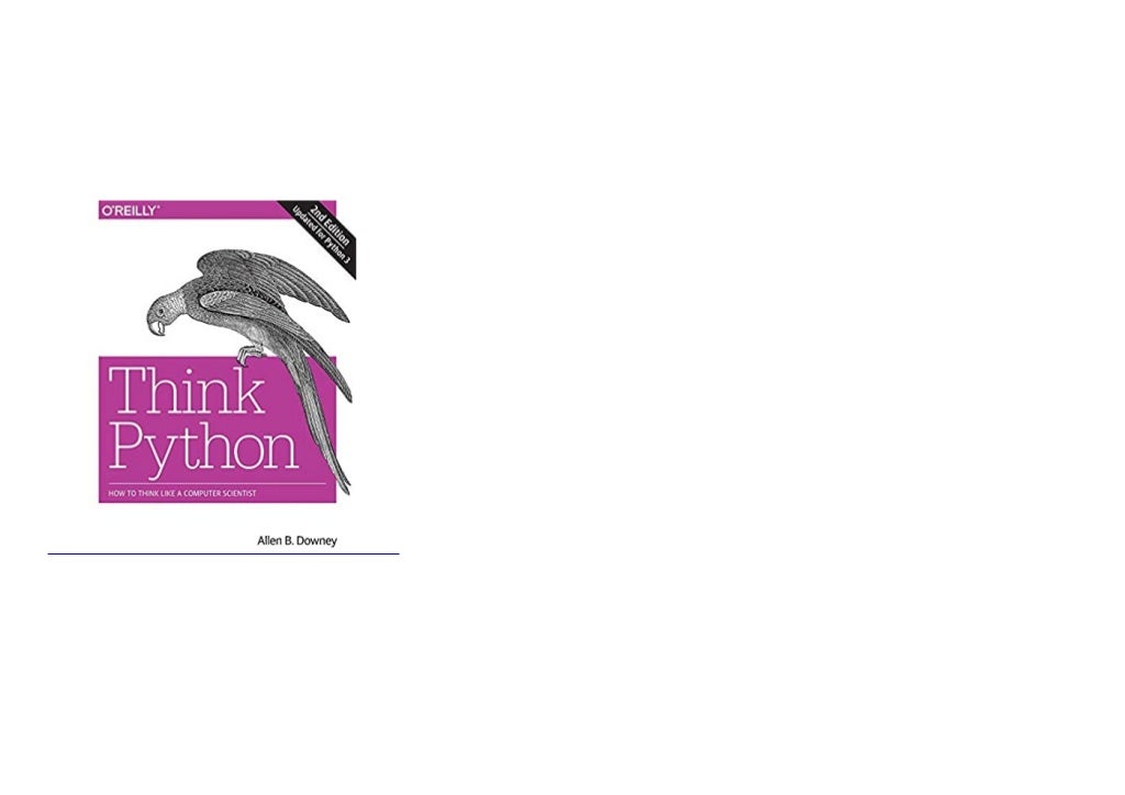 DL Think Python How to Think Like a Computer Scientist pedeef
