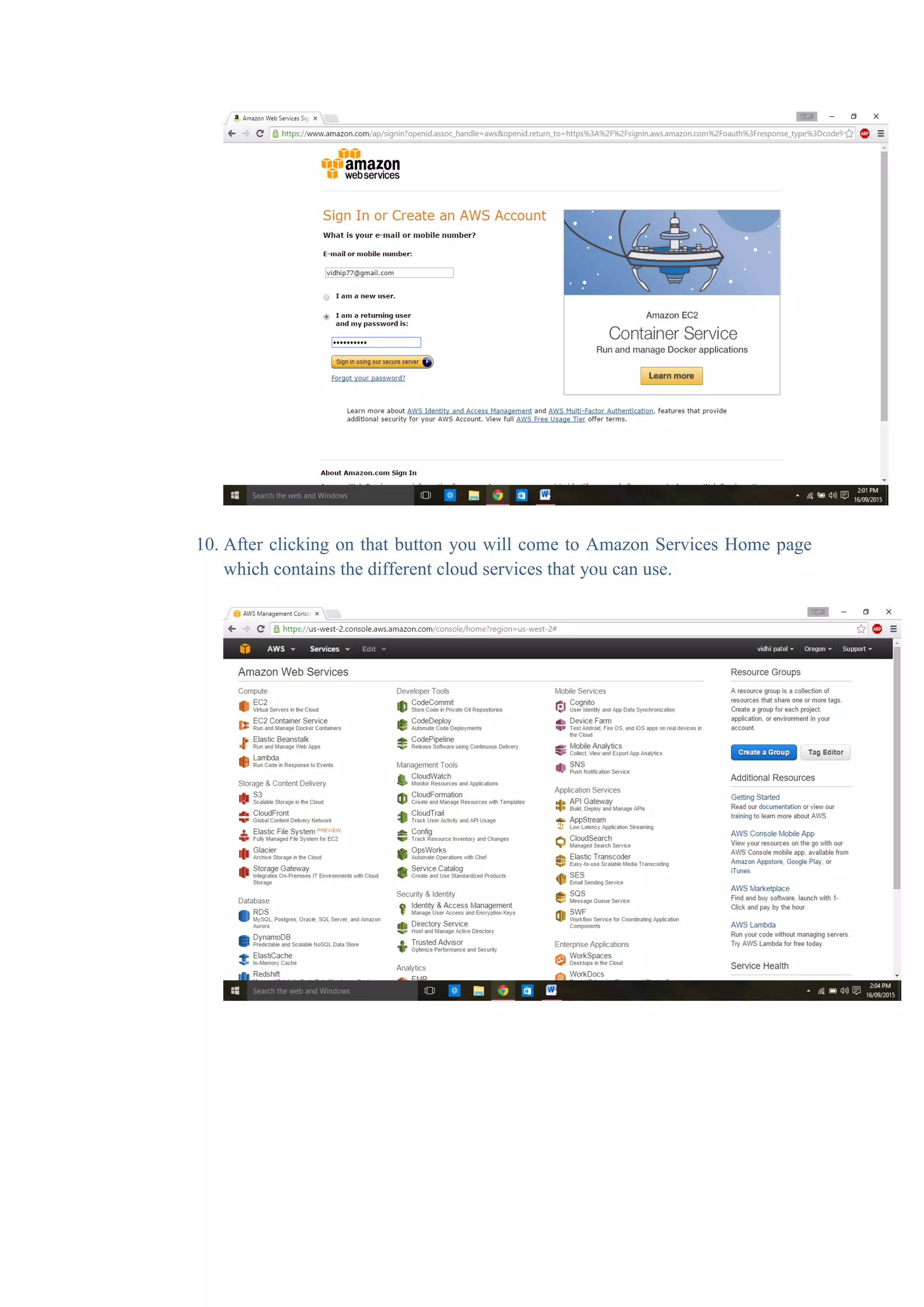 Microsoft Azure,AWS Cloud services and it's use | PDF
