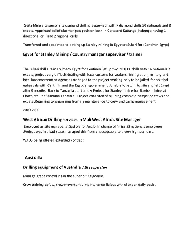 Dirk de Hamer Resume 2015 | DOCX | Scuba Diving | Extreme Sports