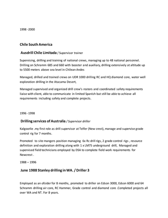 Dirk de Hamer Resume 2015 | DOCX | Scuba Diving | Extreme Sports