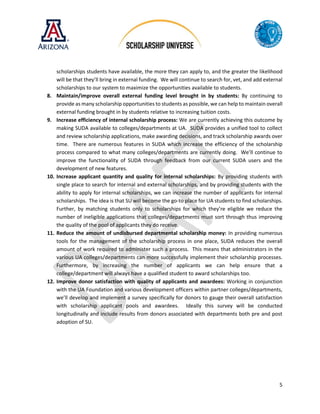 Scholarship Universe Assessment Plan V1.2 | PDF | Student Financial Aid ...