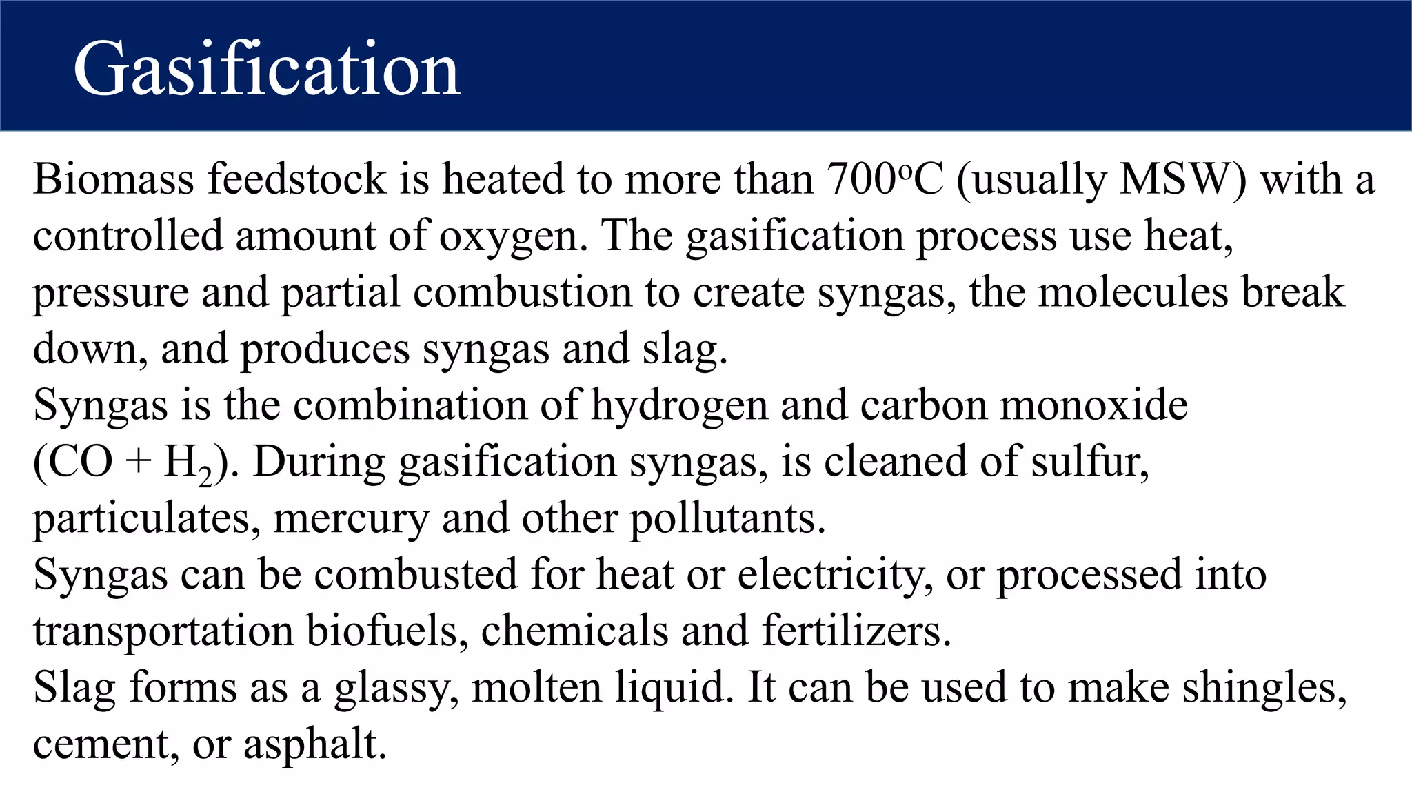 Biomass energy and conversion processes | PPTX