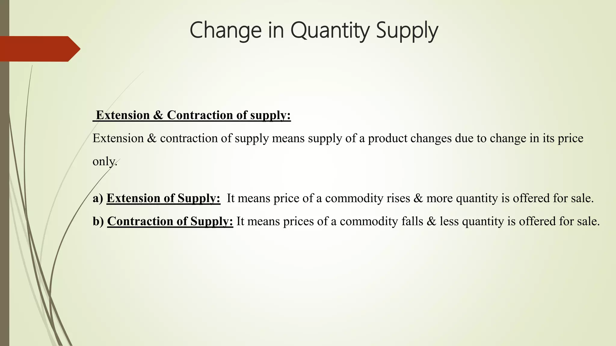 changes in supply | PPTX