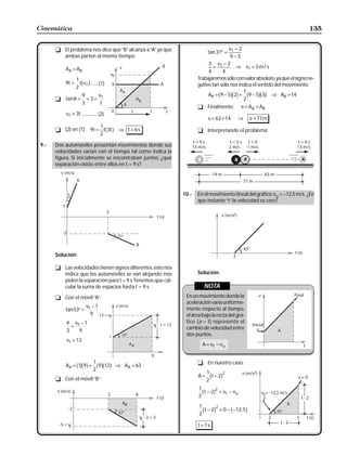2º ESO - Ejercicios cinemática - gráficas | PDF