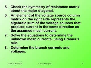 electrical circuits problems and analysis | PPT