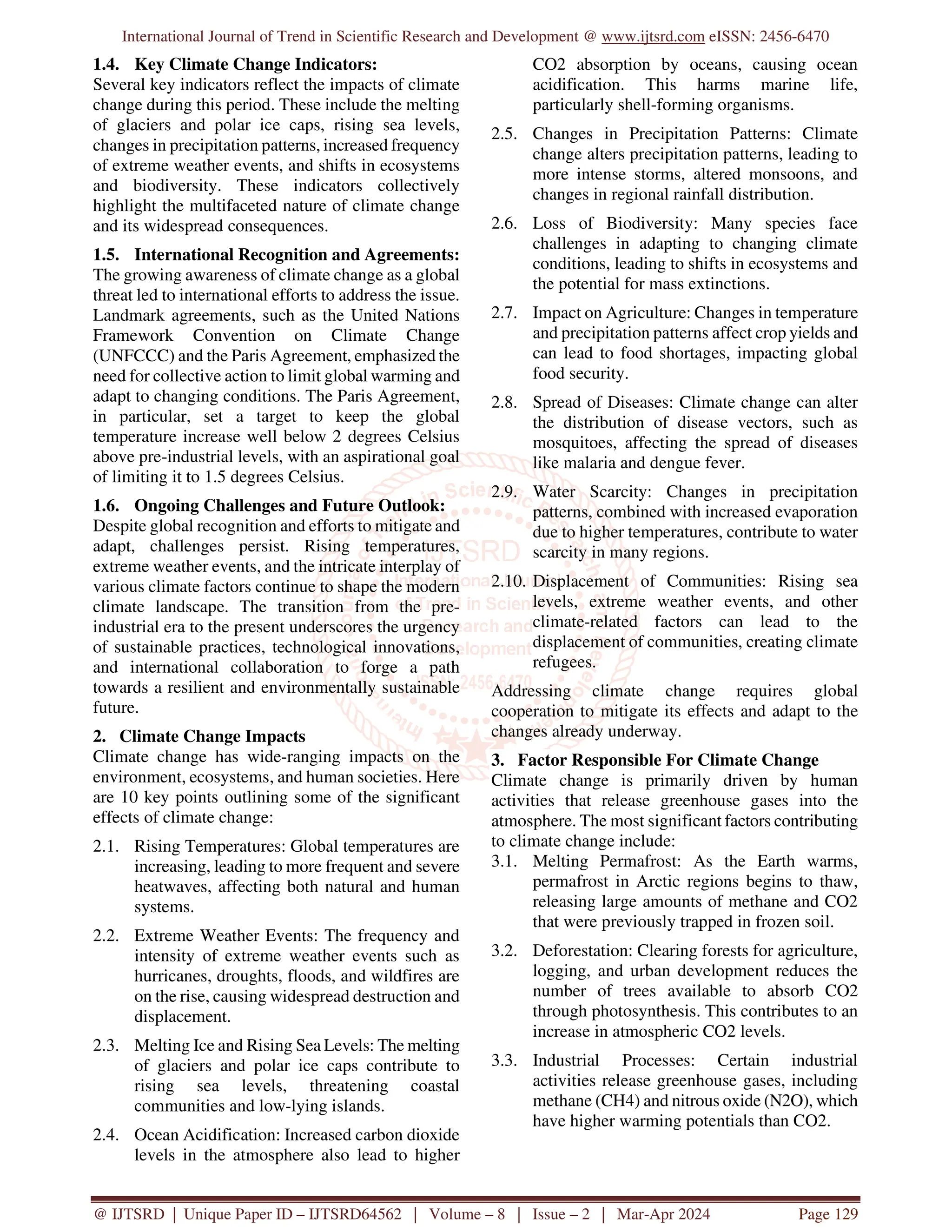Climate Change Mitigation and Adaptation Strategies for a Sustainable ...